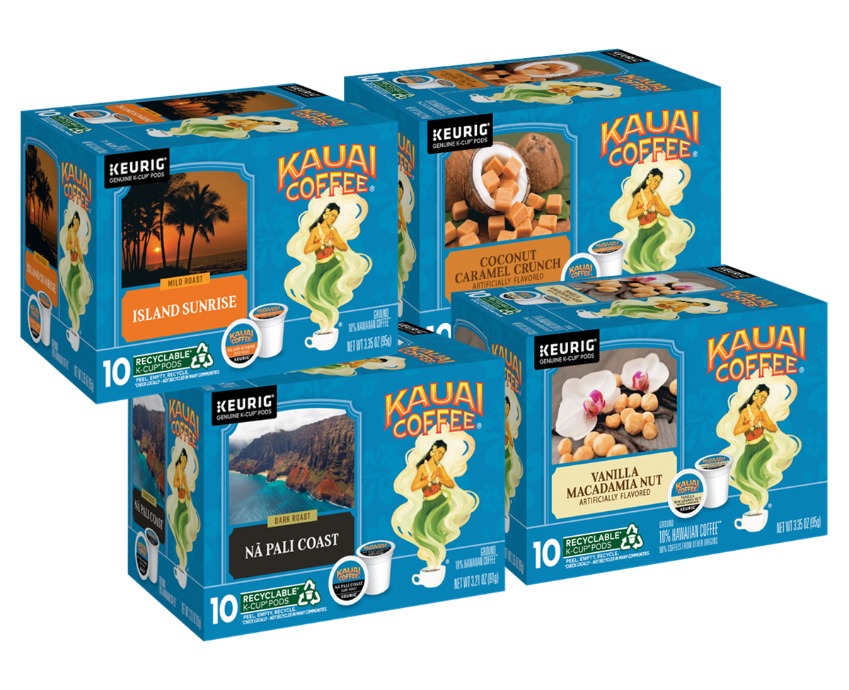 NEW-Kauai Coffee® K-Cup® Pods - Starter Variety Pack – Massimo Zanetti ...